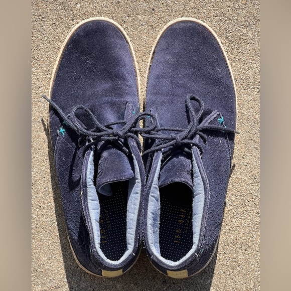 Ted Baker | Shoes | Ted Baker Blue Suede Mens Shoes | Poshmark